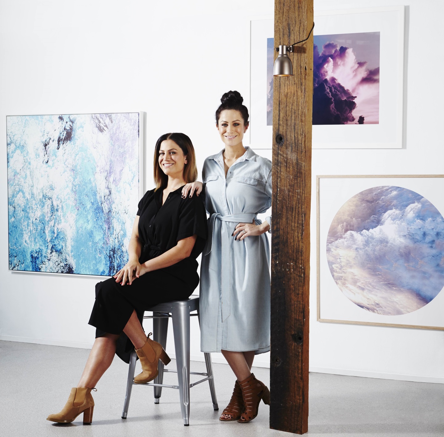 The Block’s Alisa and Lysandra contemporary artwork line